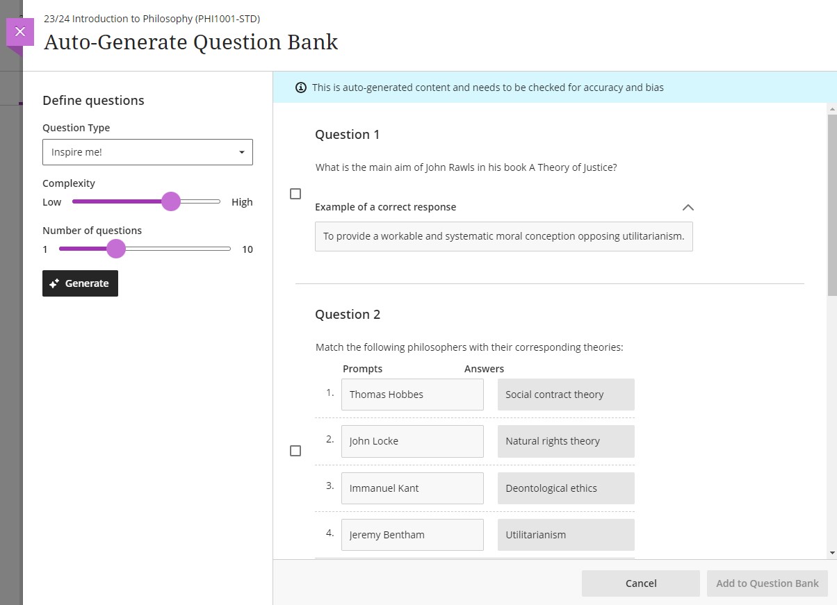 Blackboard Upgrade - December 2023: AI Design Assistant, AI Image ...