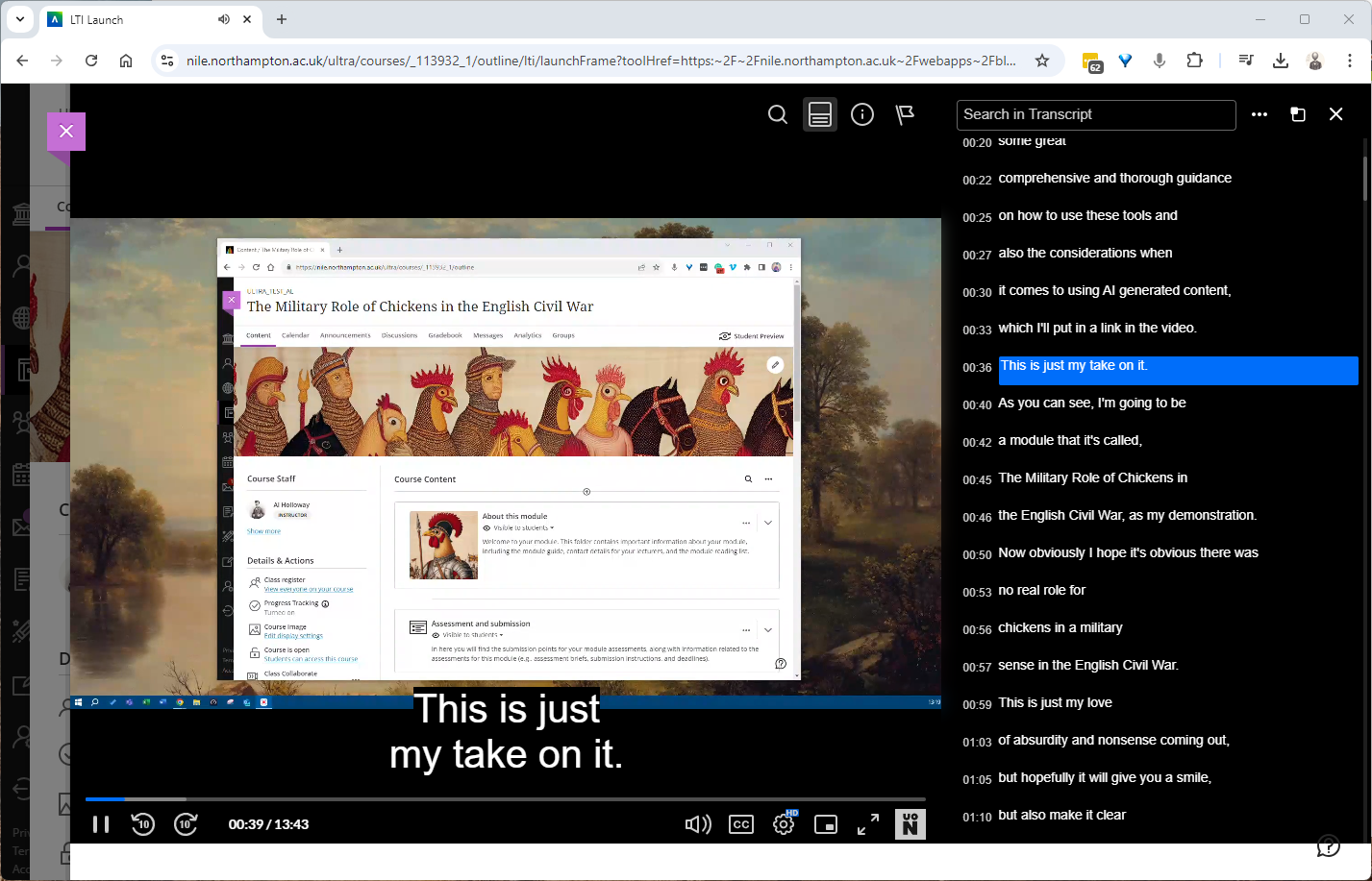 The New V7 Video Player on NILE - Learning Technology Blog